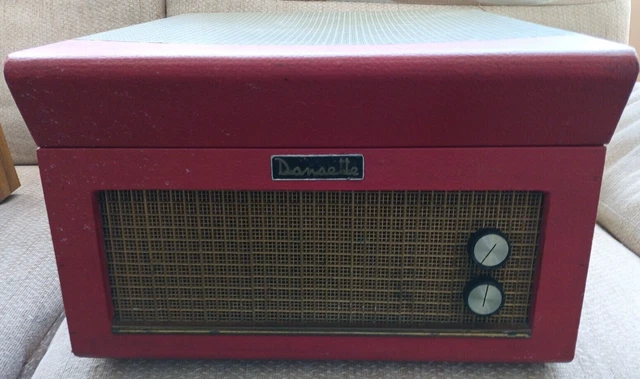 DANSETTE MAJOR DELUXE, red, late 1950's mono record player. £167.12 ...