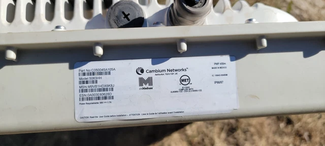 CAMBIUM NETWORKS C050045A105A Model 5083HH $100.00 - PicClick CA