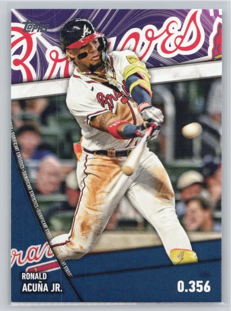 2024 TOPPS #SS-22 Ronald Acuña Jr. STATISTIQUES SIGNIFICATIVES Atlanta Braves EUR 2,23 - PicClick FR