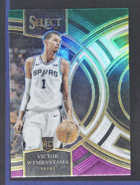 2023-24 PANINI SELECT Victor Wembanyama Premier Tri-Color Prizm Rookie ...