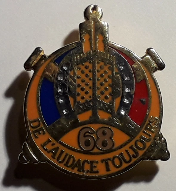INSIGNE 68° RÉGIMENT D'ARTILLERIE 68° RA (En réduction attache pin's ...