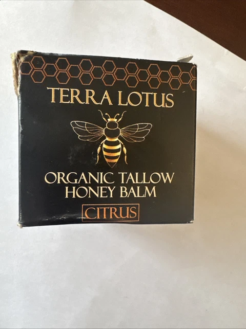 TERRA LOTUS ORGANIC Beef Tallow Balm w/ Raw Honey Citrus Moisturizing ...