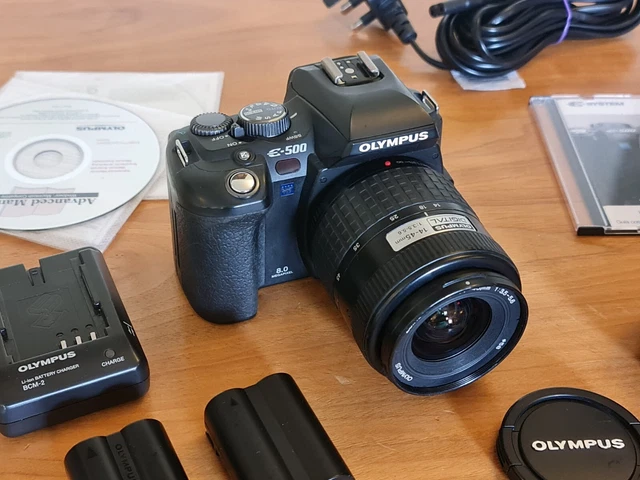 OLYMPUS EVOLT E-500 8MP CCD DSLR Camera Body + 14-45mm Zoom Lens ...