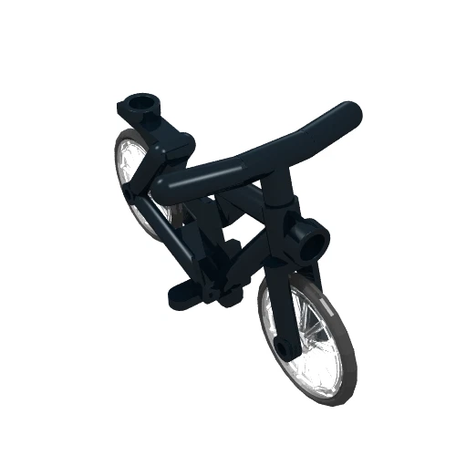 LEGO® PART 4719C01 - Bicycle with Trans-Clear Wheels and Black Tires ...
