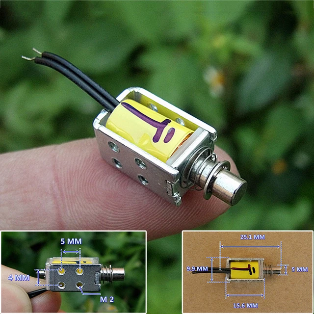 DC3V-6V PUSH PULL Through Tipo Mini Elettromagnete Micro Magnete ...
