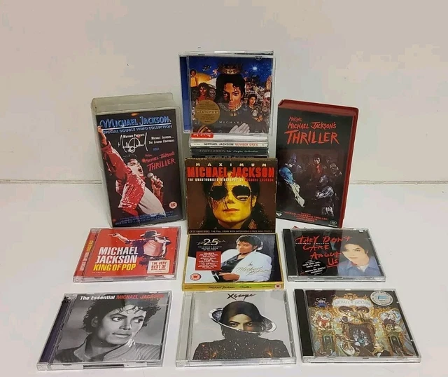 MICHAEL JACKSON CD Collection-Thriller Dangerous Wall Bad Invincible ...