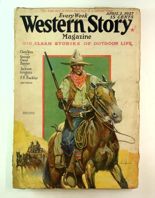 WESTERN STORY MAGAZINE Pulp 1st Series Apr 2 1927 Vol. 68 #3 GD £10.03 ...