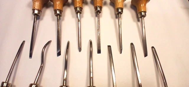 13 STUBAI MICRO Carving Chisels Palm Chisel Set £208.70 - PicClick UK