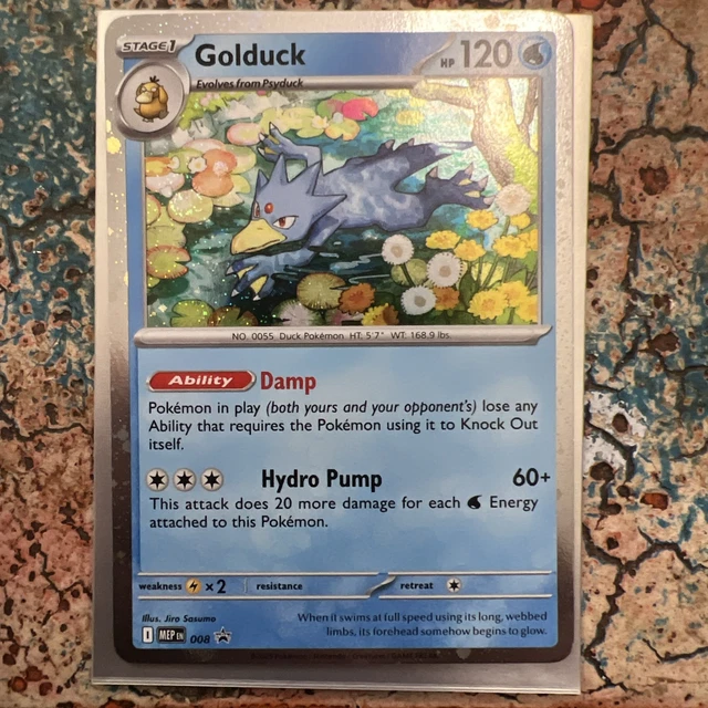 POKEMON: MEGA EVOLUTION - Golduck - Black Star Promo - NM 008 £5.97 ...