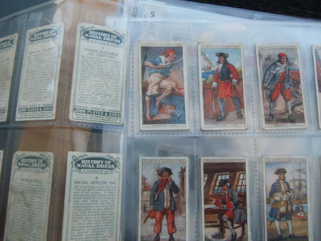 ONE COMPLETE SET Cigarette Cards Players History Of Naval Uniforms £0. ...