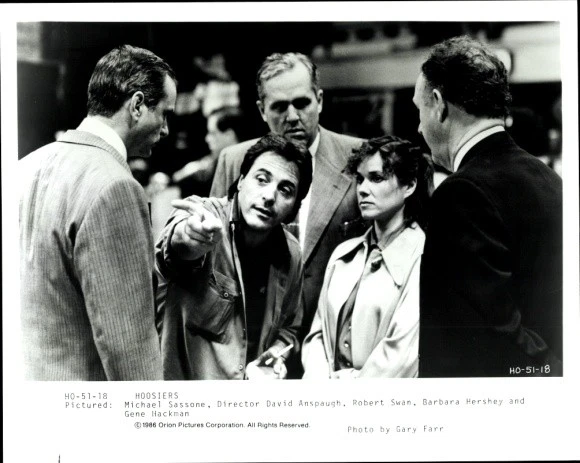 FOTO SCHAUSPIELER GENE Hackman, Regisseur David Anspaugh,... - 10629466 ...