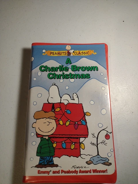 A CHARLIE BROWN Christmas VHS 1996 Red Clamshell Case Snoopy Charlie ...