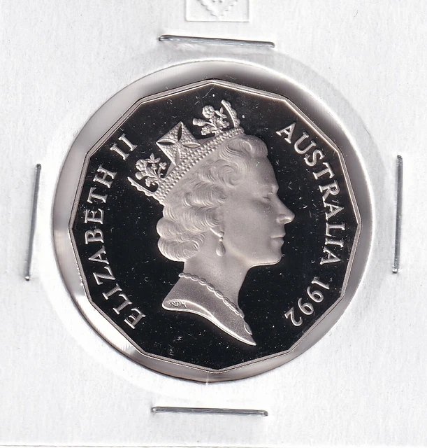 AUSTRALIAN PROOF: 1992 50 Cent Coin In 2X2 Holder EUR 23,55 - PicClick FR