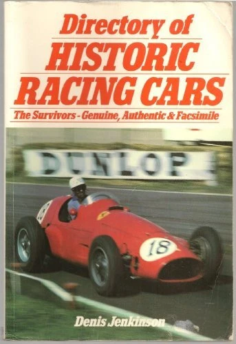 DIRECTORY OF HISTORIC Racing Cars, Jenkinson, Denis £8.99 - PicClick UK