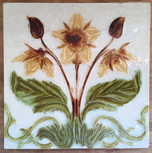 JUGENDSTIL FLIESE ART nouveau tile tegel Jugendstilkachel EUR 39,99 - PicClick DE