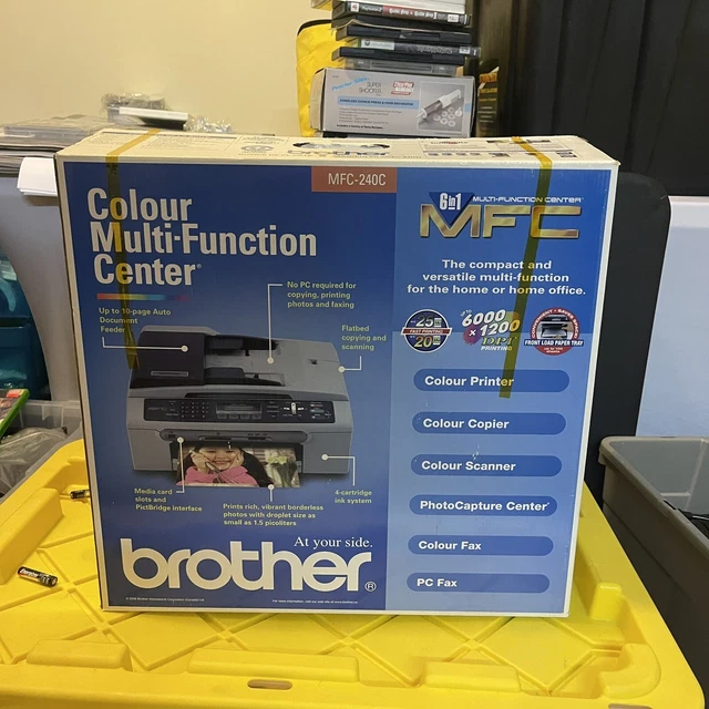 OPEN BOX BROTHER MFC-240C Color Inkjet All-In-One PRINTER w FAX COPIER ...