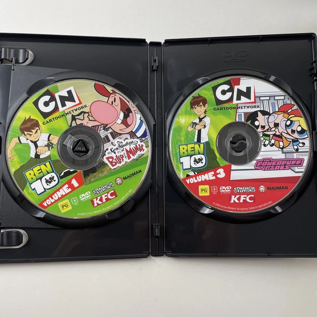 CARTOON NETWORK DVD KFC Ben 10 The Grim Adventures Of Billy & Mandy ...
