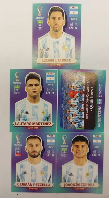 2022 FIFA WORLD Cup Qatar 2022 MESSI LIONS Panini Stickers + 4 GIFT £ ...