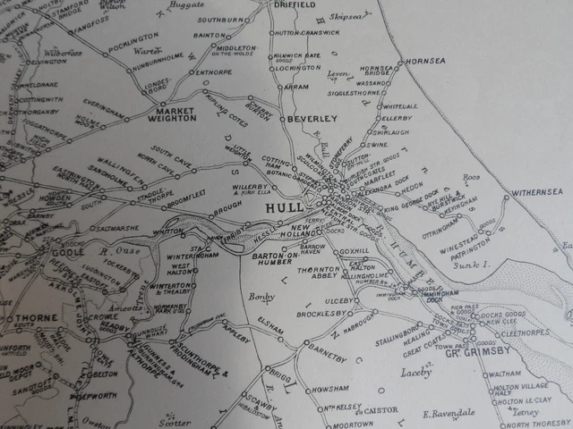 RAILWAY CLEARING HOUSE map, England and Wales, 1947, uncoloured, on 4 ...