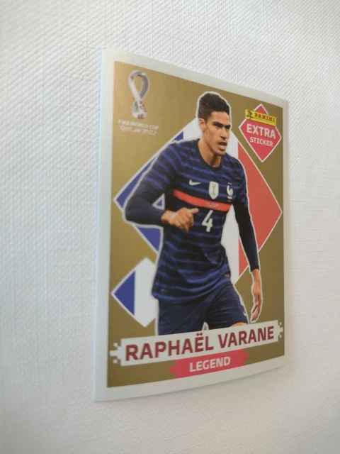PANINI EXTRA STICKER Fifa World Cup Qatar 2022 Raphael Varane Legend Gold £136.09 - PicClick UK