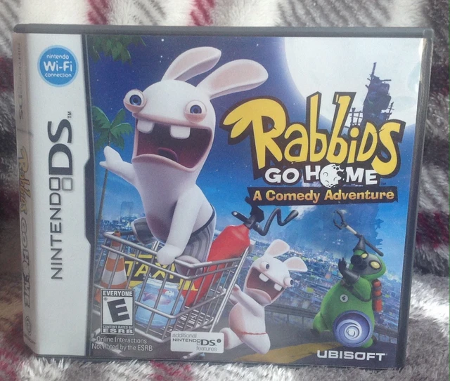 RABBIDS GO HOME Comedy Adventure DS Nintendo Game 2009 Handheld Great ...