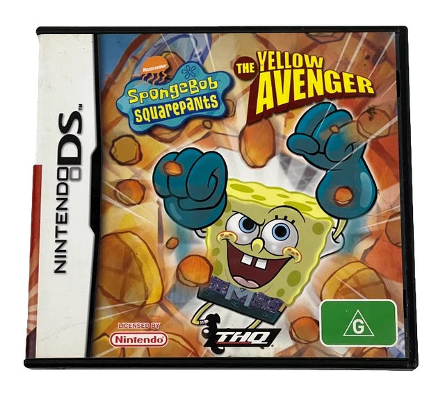 SPONGEBOB SQUAREPANTS THE Yellow Avenger Nintendo DS Game *Complete ...