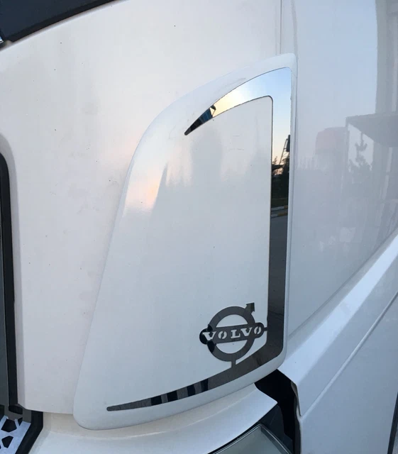 VOLVO FH4 2012-UP Chrome Front Blind Side Spoiler Deflector 2 Pcs £29. ...