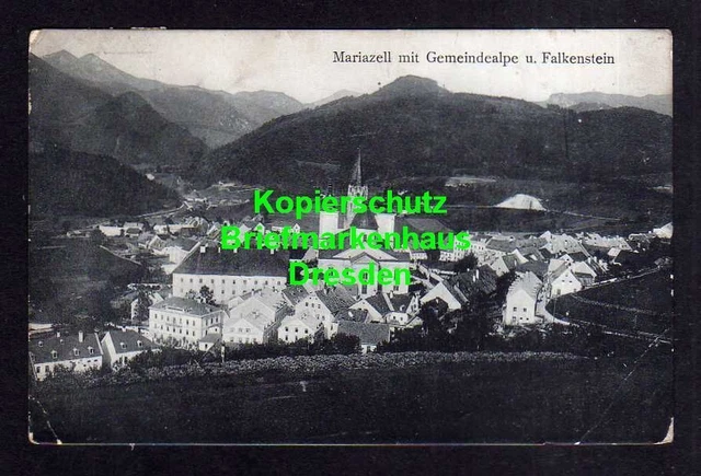 119289 AK MARIAZELL Obersteiermark Steiermark Gemeindealpe u. Falkenstein 1912 EUR 12,00 ...