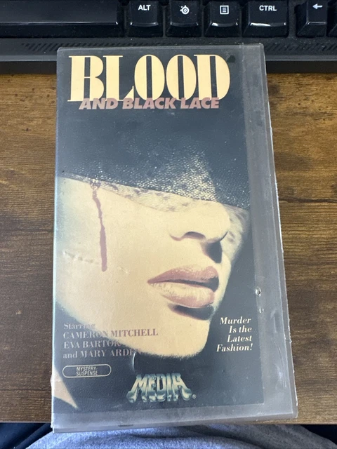 BLOOD AND BLACK Lace (vhs, cutbox) Mary Arden, Cameron Mitchell, Eva ...