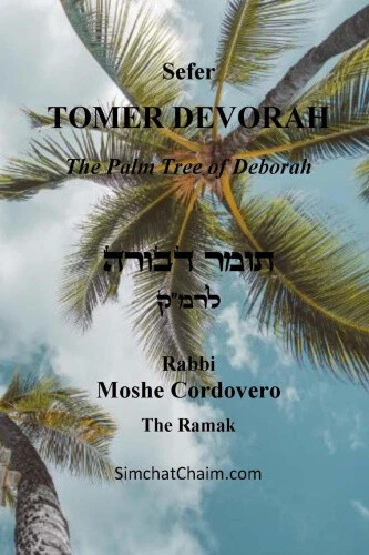 TOMER DEVORAH - The Palm Tree of Deborah [Large Print] EUR 26,94 ...