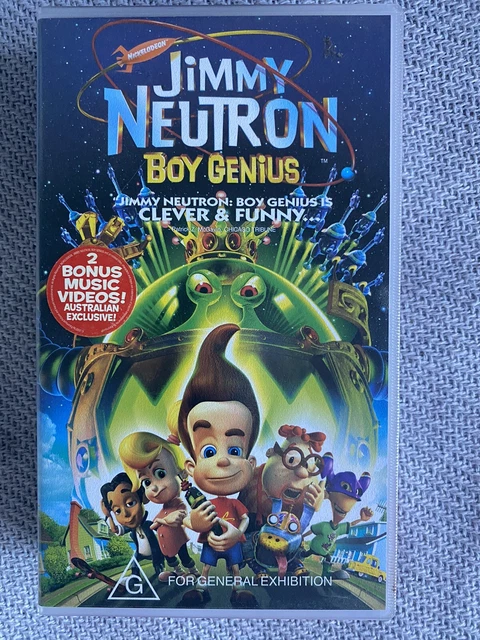 NICKELODEON JIMMY NEUTRON Boy Genius VHS plus bonus $10.00 - PicClick AU