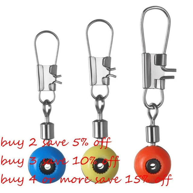 SEA BEAN CONNECTOR Fishing Float Bobber Stops Space Beans Swivel ...