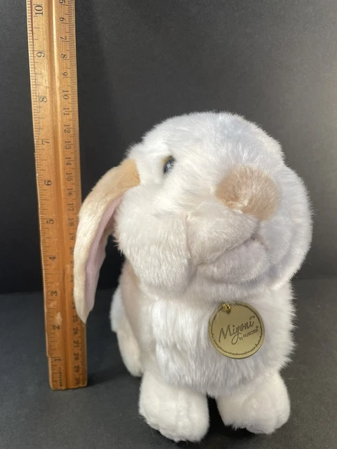 MIYONI AURORA RABBIT Bunny White 8” Plush Stuffed Animal Soft EUC ...