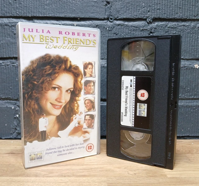 MY BEST FRIENDS Wedding VHS Movie Video Cassette Tape Julia Roberts ...