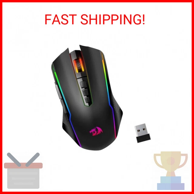 REDRAGON WIRELESS GAMING Mouse, Tri-Mode 2.4G/USB-C/Bluetooth Mouse ...