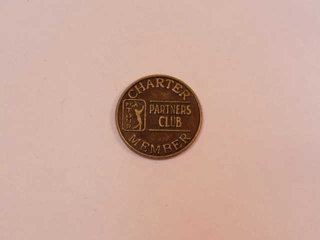 PGA GOLF TOUR Partners Club Charter Member Coin Token Charm Vintage Old ...