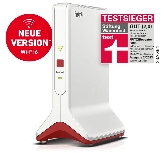 AVM - TRIBAND-REPEATER FRITZ!Repeater 6000 - Wi-Fi 6 (WLAN AX) - OVP ...
