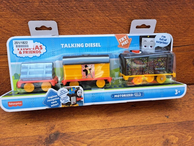 THOMAS & FRIENDS Motorized Talking Diesel Toy Train with Sounds ...