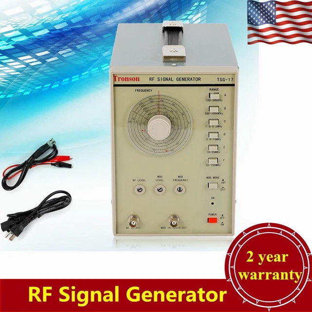 RADIO HIGH FREQUENCY RF Signal Generator 100 kHz-150 MHz Power Cord Kit ...