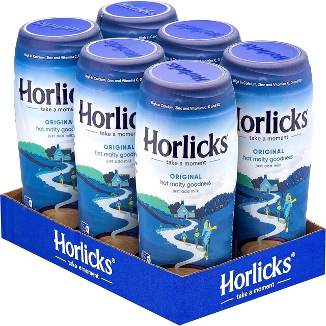 HORLICKS ORIGINAL MALTED Milk 400g Pack of 6 Just add milk, The ...