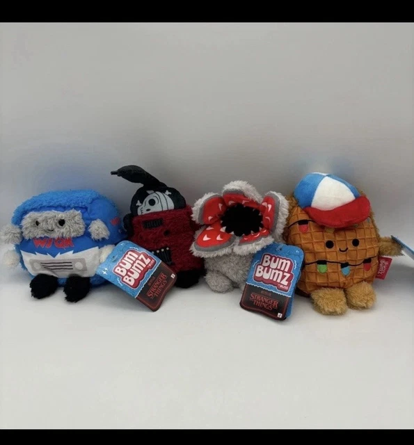 STRANGER THINGS BUM Bumz Lt Ed Complete Set of 4 Mini Plush NWT ...
