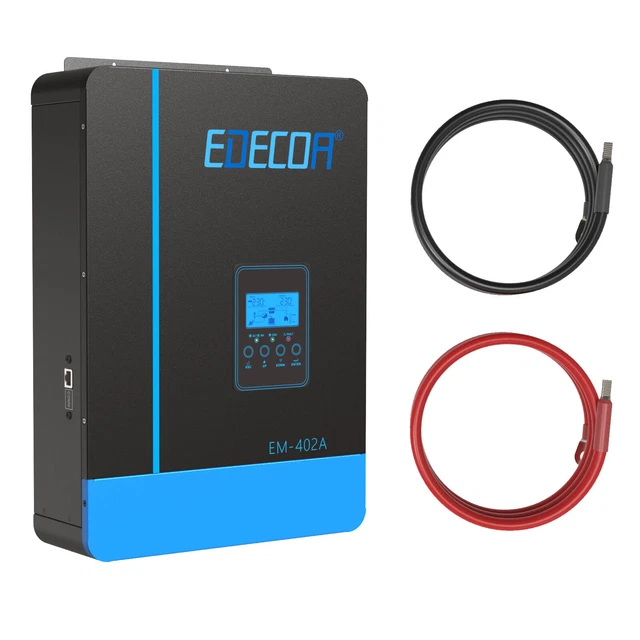 EDECOA 4000W ONDULEUR Hybride 24V 220V Onduleur Solaire MPPT 110A PV 55-450V BMS EUR 349,99 ...