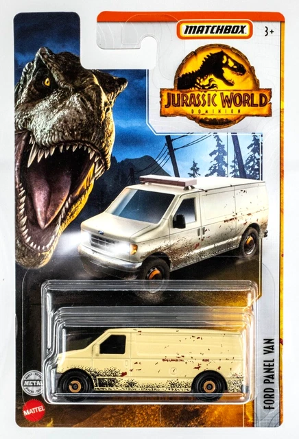 2022 MATCHBOX JURASSIC World Dominion Ford Panel Van BEIGE | BRAUN RAD ...