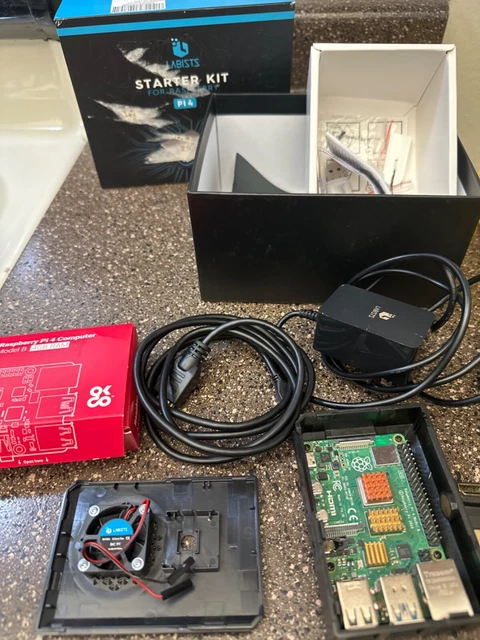 RASPBERRY PI 4 Model B, 4GB DDR4 RAM and Labists Starter kit (RPI4 ...