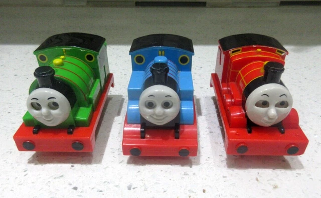THOMAS & FRIENDS Thomas Train James Percy Pull Back & Go Moving Eyes ...
