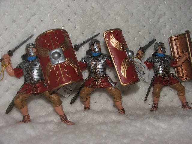 BRAND NEW REVELL EPIXX/Papo Toy Figures x 3 x Roman Soldier Figures set ...