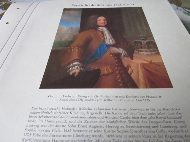HANNOVER ARCHIV PERSÖNLICHKEITEN 33 Georg I König von England Kurfürst ...