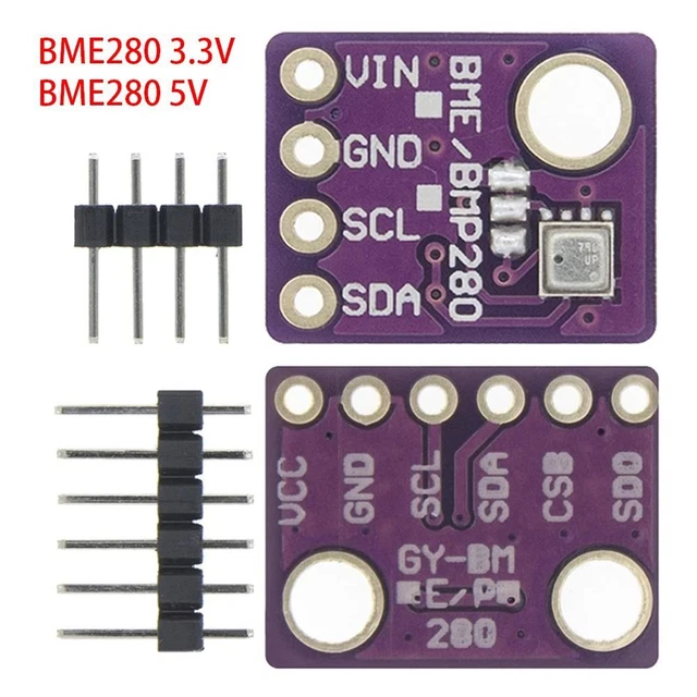 I2C SPI BAROMETRIC Pressure Module BME280 Sensor 5V 3.3V Temperature ...