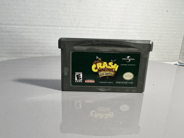 CRASH BANDICOOT:THE HUGE Adventure GameBoy Advance GBA SP Cartridge ...