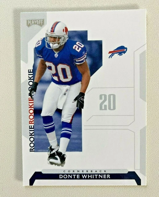 CARTE RECRUE DONTE Whitner 2006 séries éliminatoires #88 Buffalo Bills ...